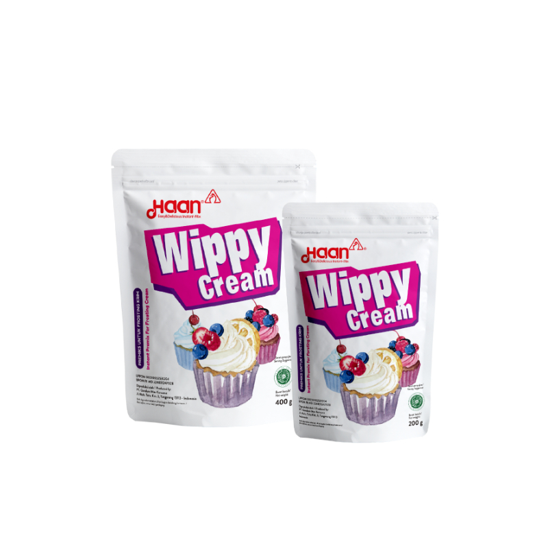 Jual HAAN WIPPY CREAM POUCH 400 GR & 200GR | Shopee Indonesia