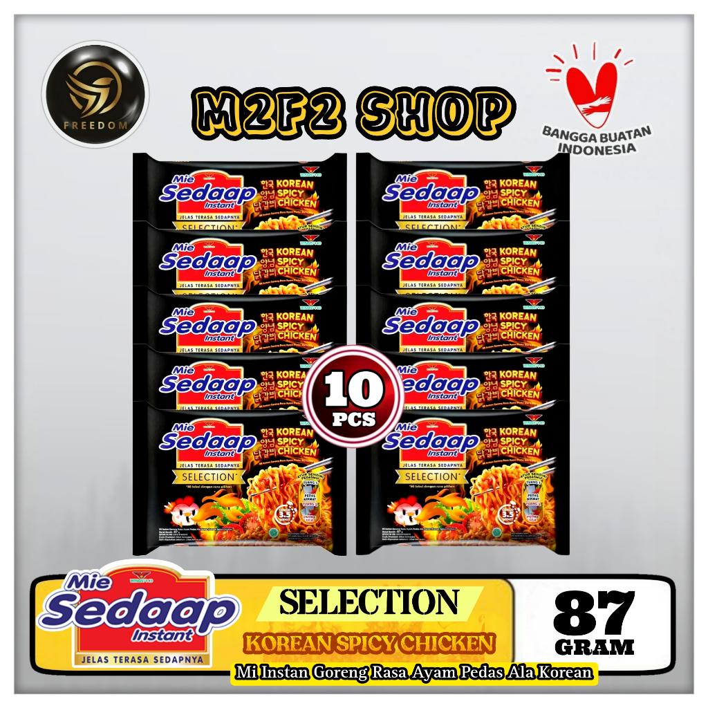Jual Mie Sedaap Instant Goreng Korean Spicy Chicken | Bag - 87 gr ...