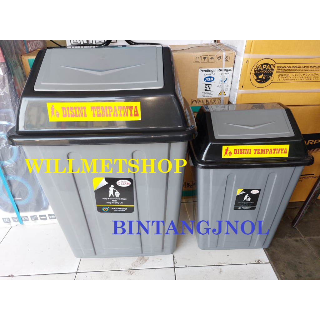 Jual TONG SAMPAH JUMBO BESAR TUTUP AYUN MPW 55 100 LITER KUAT KOKOH ...
