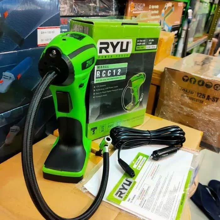 Jual Pompa Angin Mini air Compressor 12 volt Ryu RCC12 | Shopee Indonesia