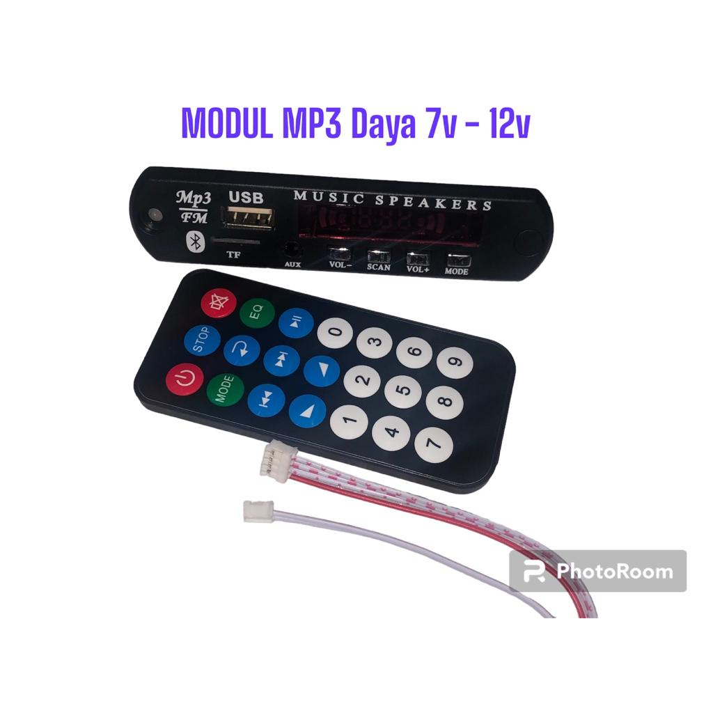 Jual Modul MP3 FM RADIO KIT MODUL MP3 BLUETOOTH 7-12 Volt 5.0 stereo ...