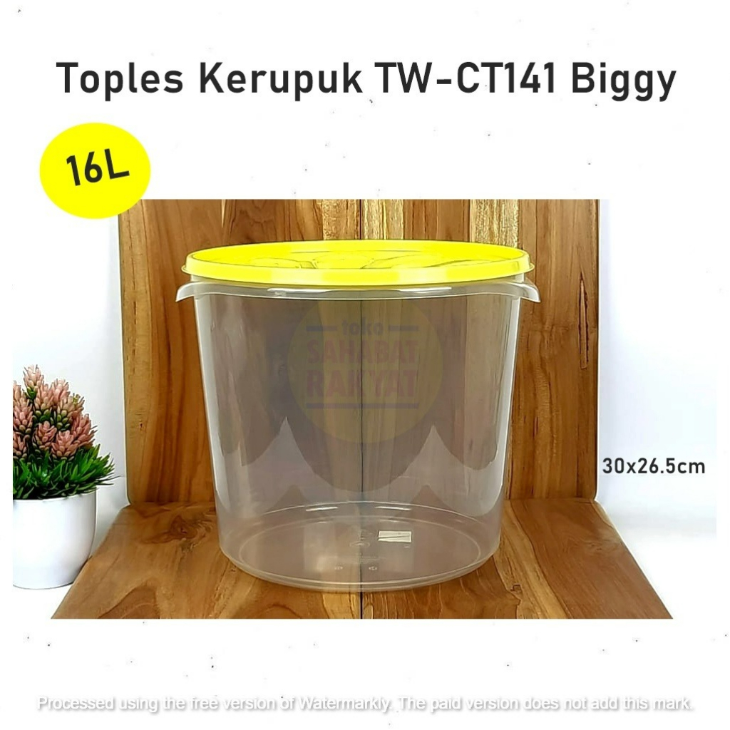 Jual Toples Kerupuk/Toples Penyimpanan Makanan TW-CT80 & TW-CT141 Biggy ...