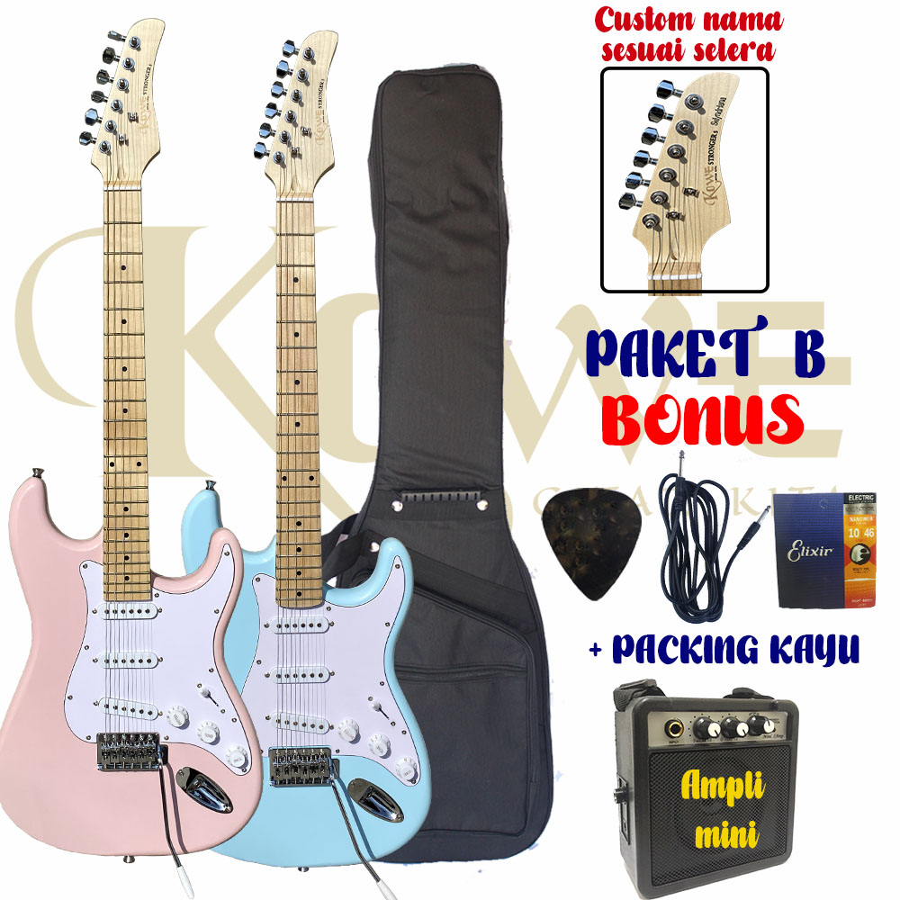 Jual Gitar Elektrik KOWE Stronger/Listrik Free Custom Nama dan Free ...