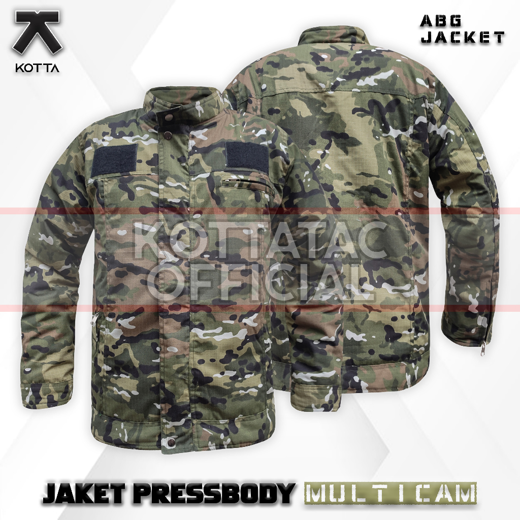 Jual JAKET TACTICAL MULTICAM - JAKET PRESSBODY ARMY MULTICAM - JAKET ...
