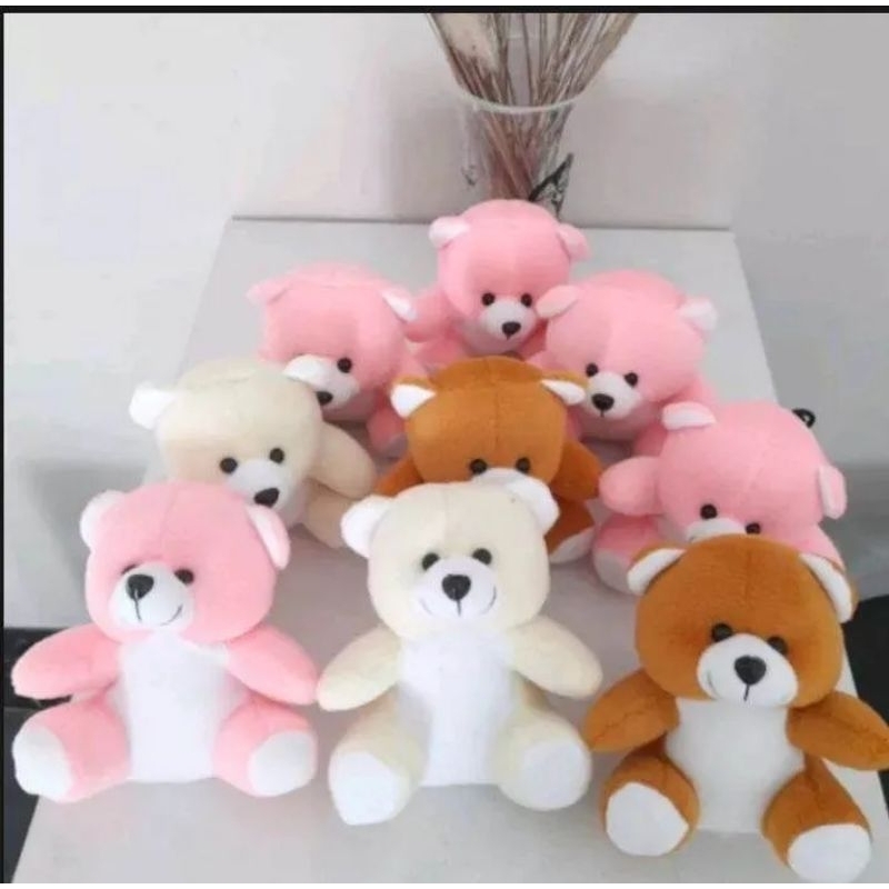 Jual Boneka Bear beruang mini buqet lucu 15cm | Shopee Indonesia
