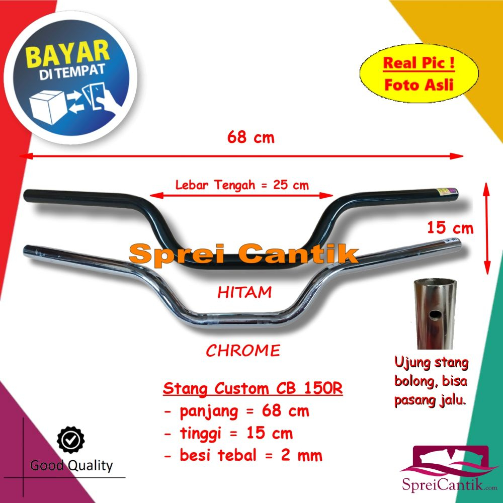 Jual Stang Stir Motor Custom CB150R - Setang Setir Variasi Universal CB ...