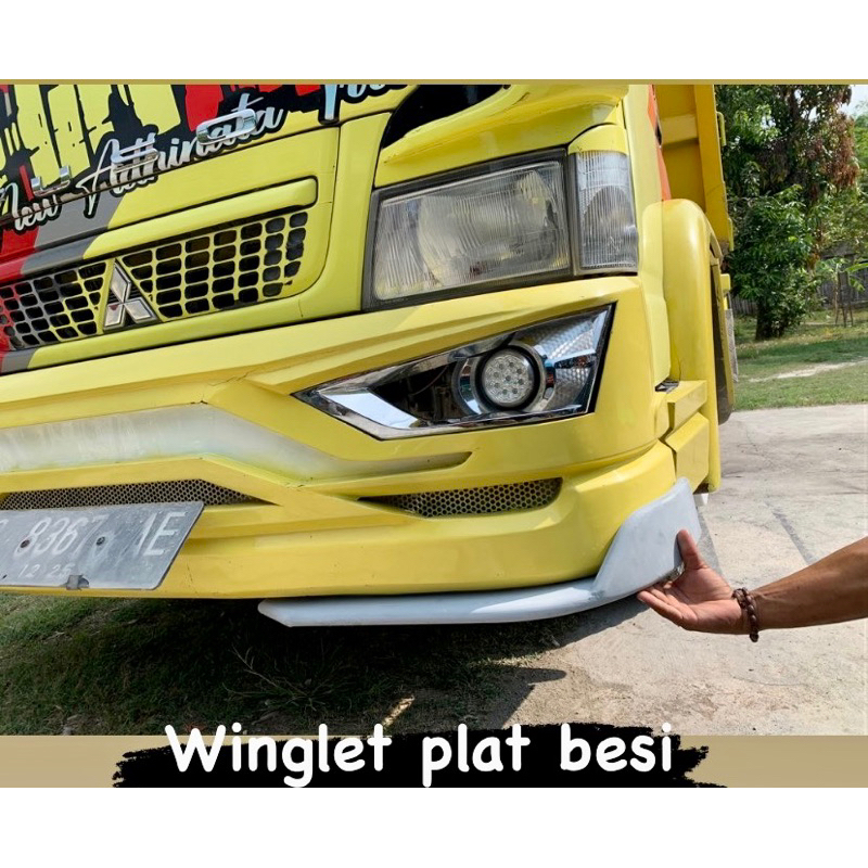 Jual winglet universal bahan plat besi harga sepasang | Shopee Indonesia