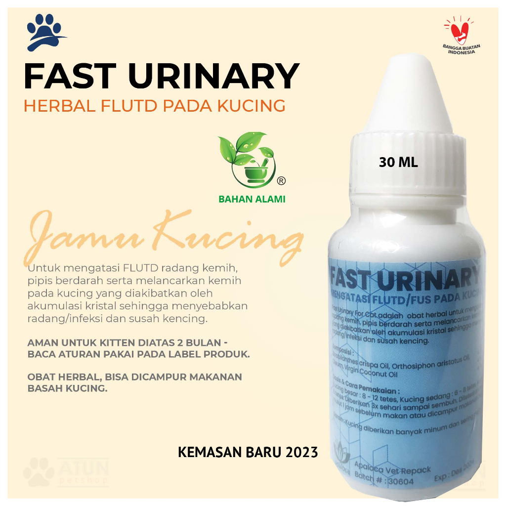 Jual Untuk Kucing Susah Susah Pipis Buang Air Kecil Flutd Fast Urinary ...