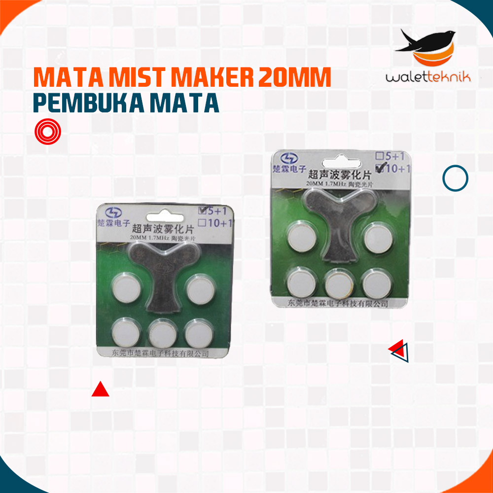 Jual Mata Mist Maker 20mm + Pembuka Mata/ Head mist maker (sparepart ...