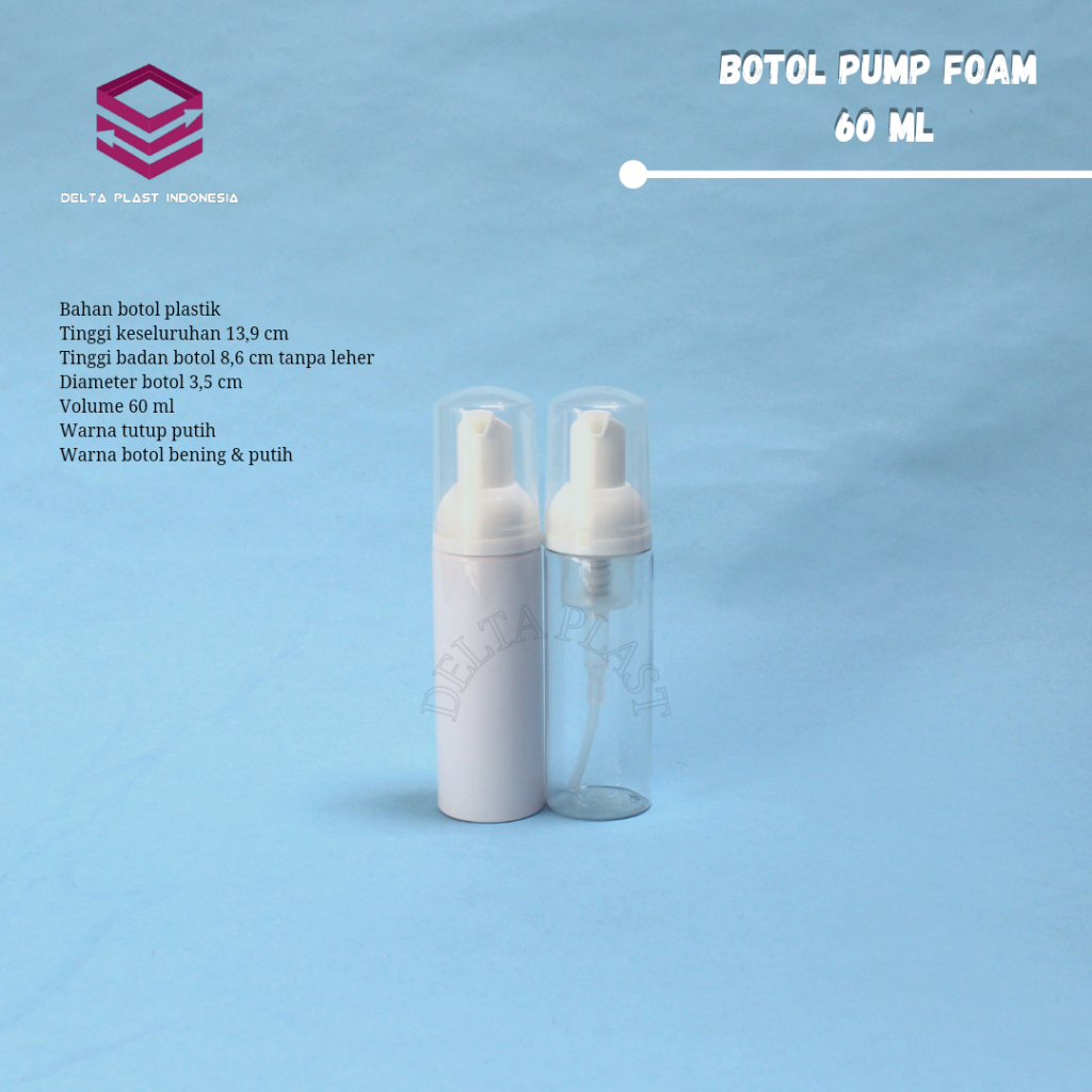 Jual Botol foamer pump 60ml / Botol foam sabun 60ml | Shopee Indonesia