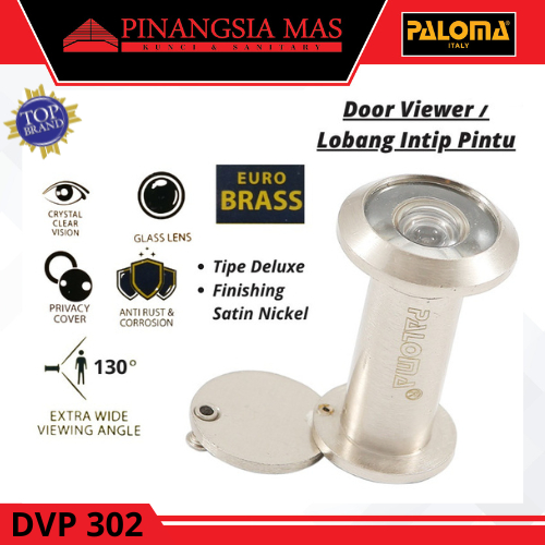 Jual Lubang Pintu Intip PALOMA DVP 302 DELUXE 130 DERAJAT Door View ...