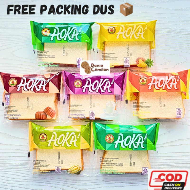 Jual [TERMURAH!] Roti Panggang AOKA 65gr - Ropang Aoka Aneka Rasa Murah ...