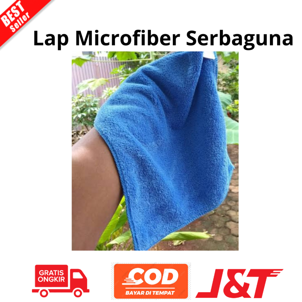 Jual [BISA COD] Lap Microfiber Mobil Motor - Kain Lap Micro Fiber ...