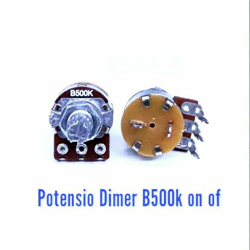 Jual Potensio Dimer 3 Kaki On Off B500K Tangkai Besi | Shopee Indonesia