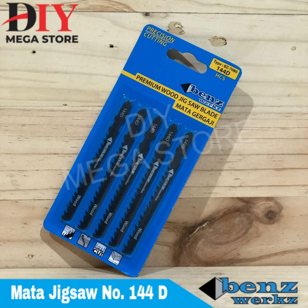 Jual Mata gergaji jig saw kayu no.144D jigsaw blade wood benz werkz BZ ...