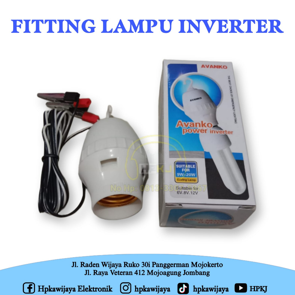 Jual Power Inverter Fitting Dc Fiting Inverter Fitting Aki Avanko ...