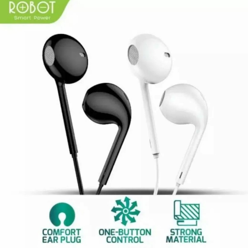 Jual Headset Robot RE10 Semi in-Ear Clear and Comfortable Wired ...