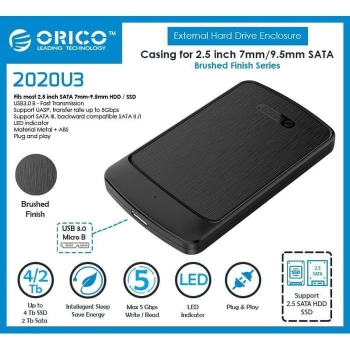 Jual ORICO ENCLOSURE Casing hdd External 2.5 inch SATA USB 3.0 PORTABLE ...