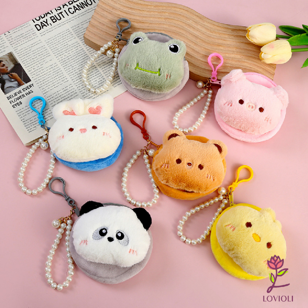 Jual Lovioli Gantungan Kunci Gantungan Tas Dompet Koin Boneka Kepala Animal Lucu | Shopee Indonesia