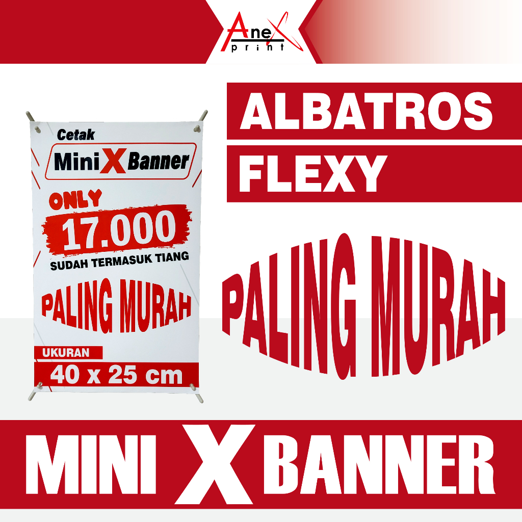 Jual PRINT MINI X BANNER TERMURAH / CETAK MINI X BANNER 25 X 40 / MINI ...