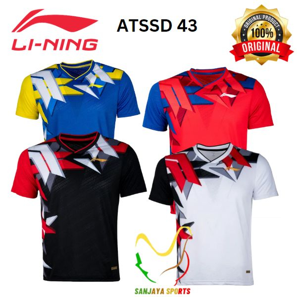 Jual BAJU LINING BADMINTON BULUTANGKIS LINING ATSSD 43 ORIGINAL ...