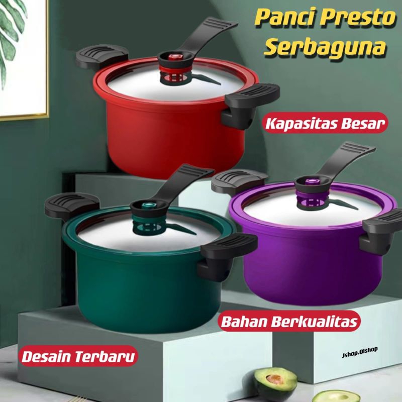 Jual Panci Presto Subron 3.5L Teflon Pressure Cooker Totipotent Micro Pressure | Shopee Indonesia