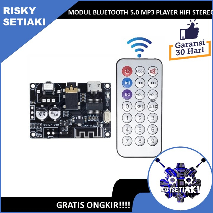 Jual MODUL BLUETOOTH 5.0 MP3 PLAYER HIFI STEREO DECODER DENGAN REMOTE ...