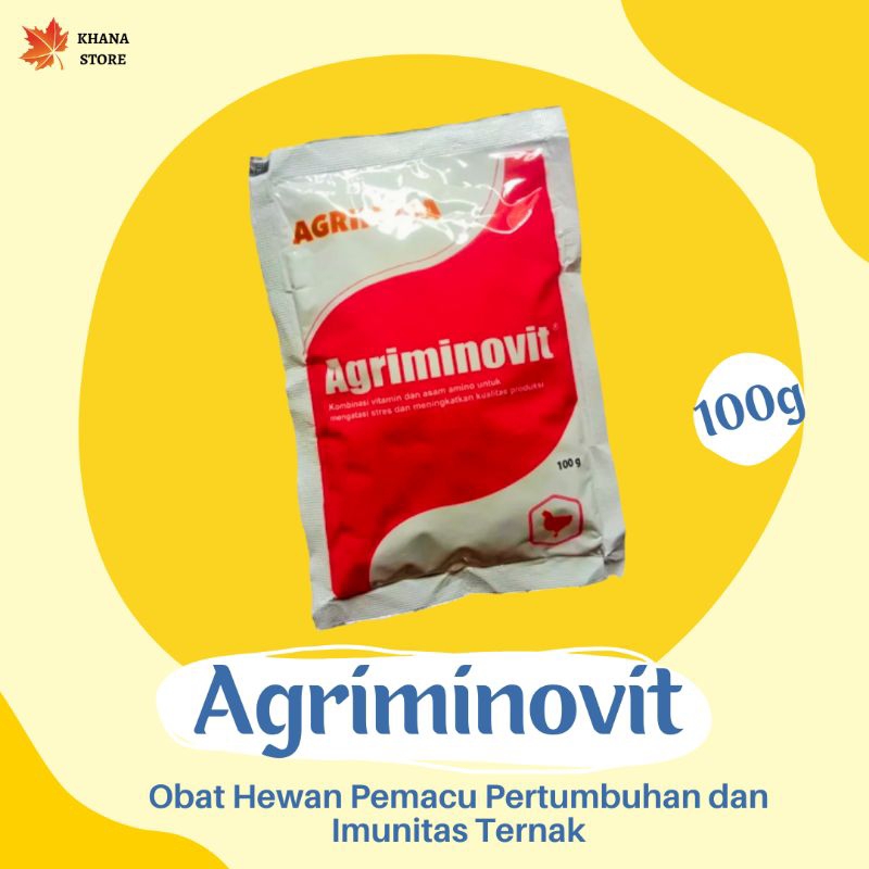 Jual Agriminovit 100 gram - Obat Hewan Pemacu pertumbuhan dan imunitas ...