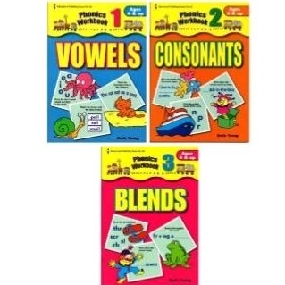 Jual Phonics Workbook Vowels, Consonant dan Blends | Shopee Indonesia
