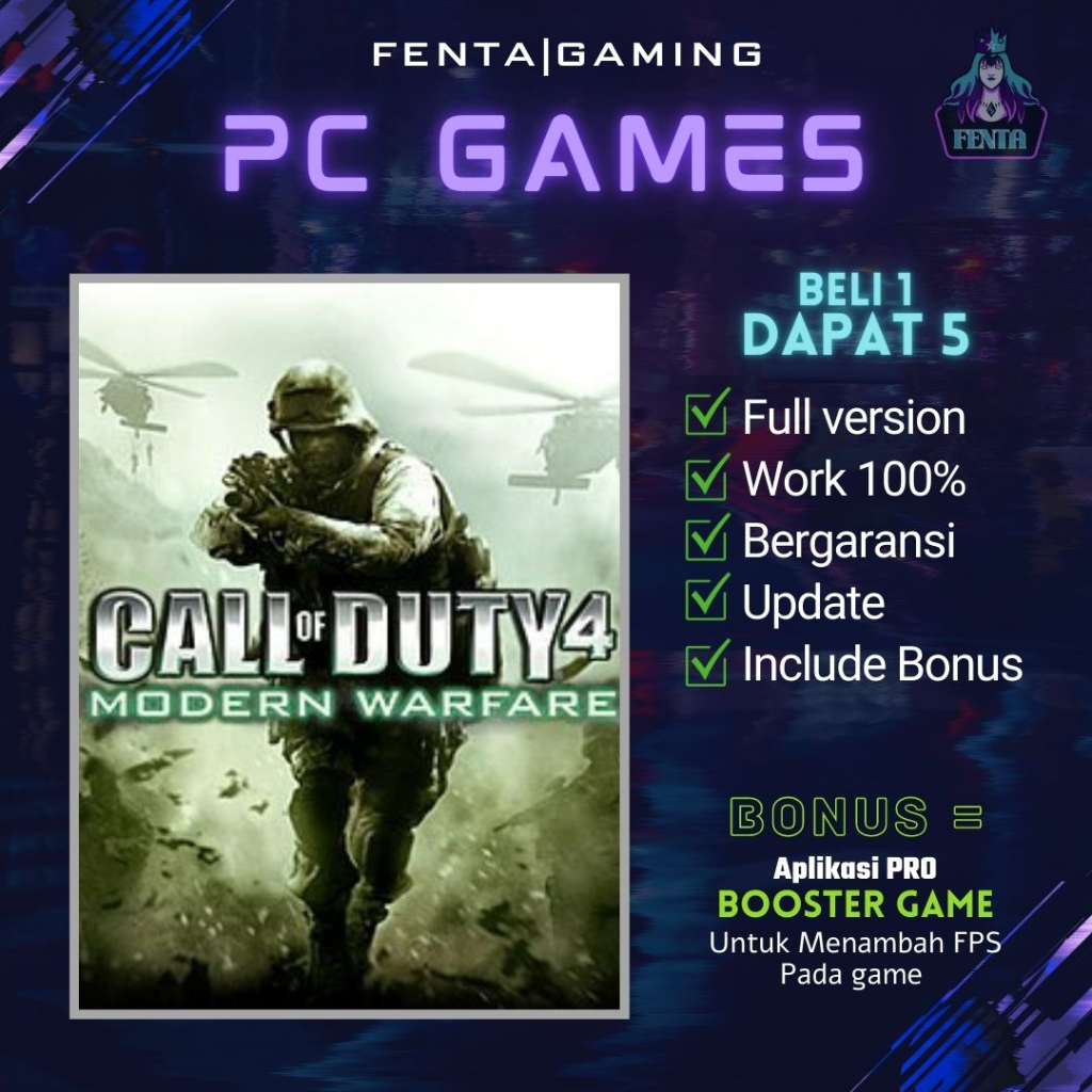 Jual Call Of Duty 4 Modern Warfare Game Pc Game Laptop Shopee