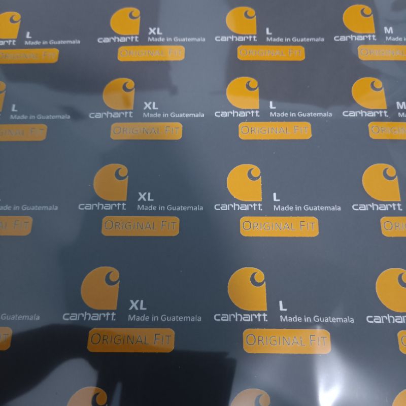 Jual LABEL SUPPLY LABEL TAG PRINT CARHARTT MADE GUATEMALA SABLON DTF ...