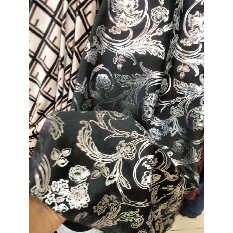Jual Bahan/Kain Bludru Motif Antik Garment | Shopee Indonesia