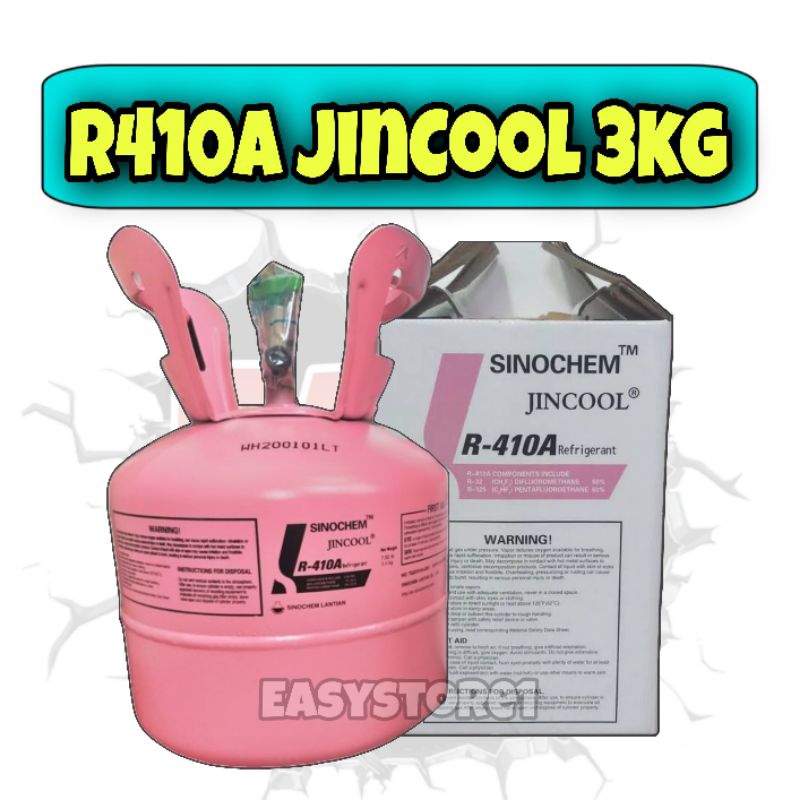 Jual Freon R410a JinCool 3kg dan Freon R410a Refrigerant 3kg original | Shopee Indonesia