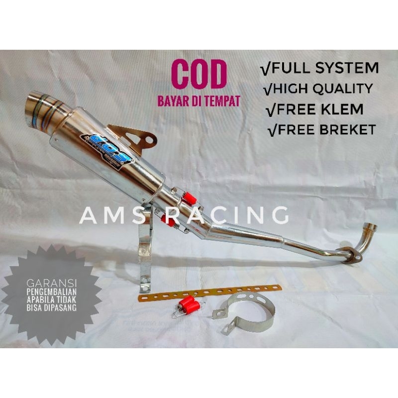 Jual Knalpot Racing DOS Muffler All Bebek supra x 110/125/blade/revo ...