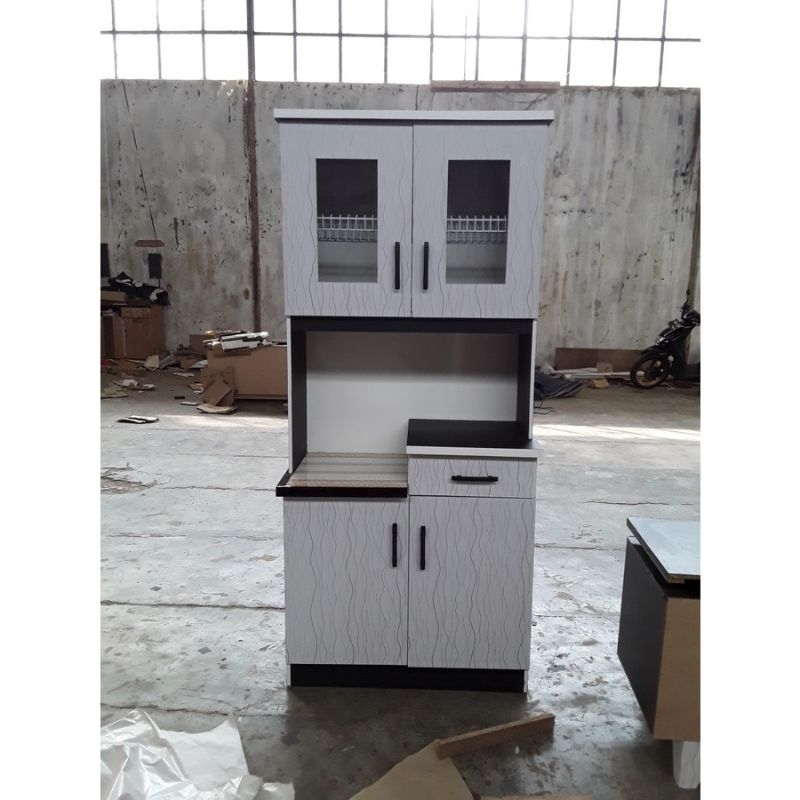 Jual Lemari Sayur Lemari Dapur 3 Pintu Motif Marmer Bahan Multriplek ...