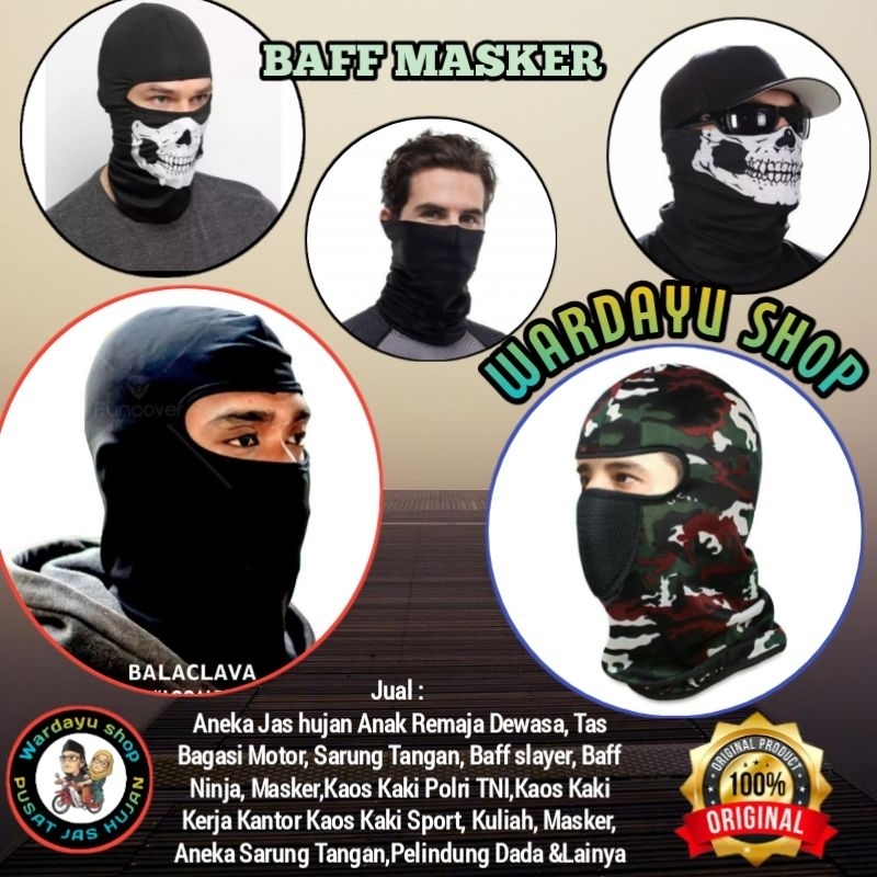 Jual Baff Masker Motor Pria Premium Anti Panas Debu Buff Ninja ...