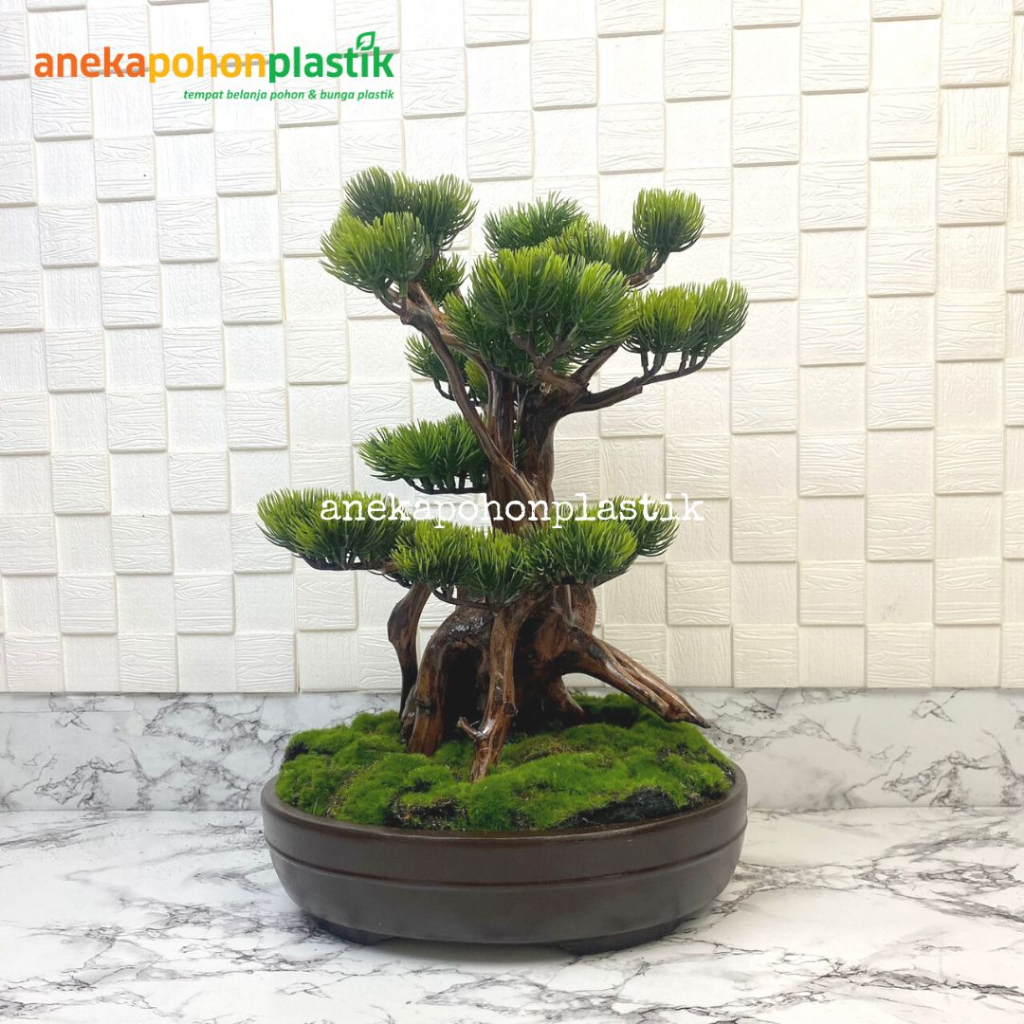 Jual Pohon Artificial Tanaman Imitasi Bonsai Lohansung Latex Pot Semen ...