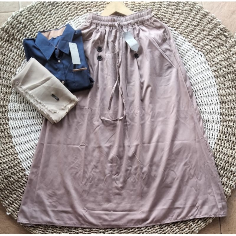 Jual Set Tunik Rok // Setelan Santri // Set Santri Lengkap | Shopee ...