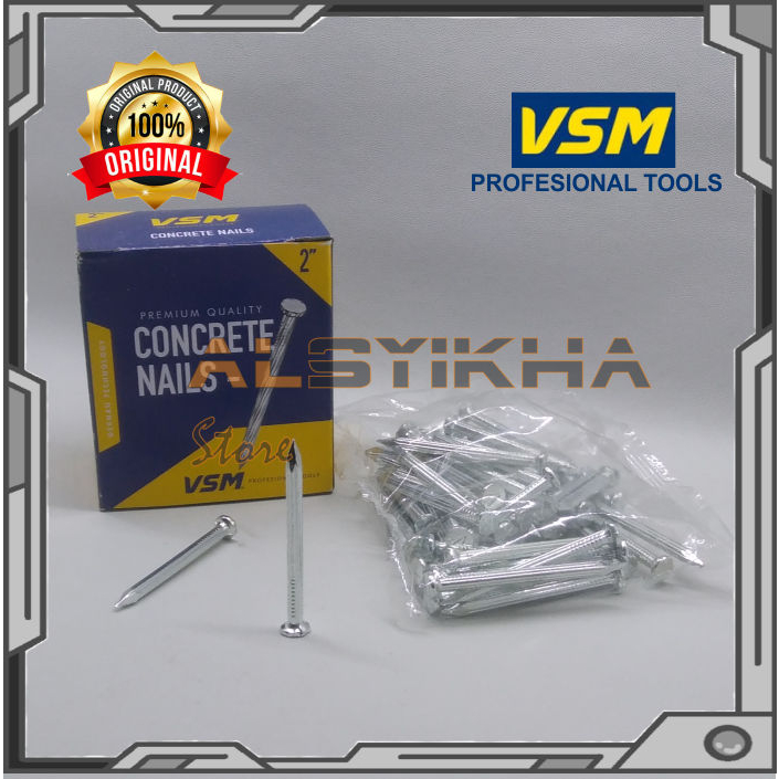 Jual Paku Beton Putih - Paku Tembok Dinding 1"-" 2"-3"-4" Inch | Shopee ...