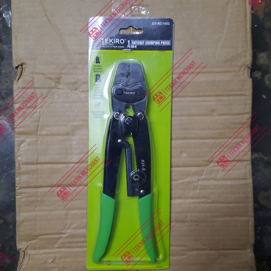 Jual Tang Crimping Rachet/Tang Skun/Crimping Press KH8 TEKIRO | Shopee ...