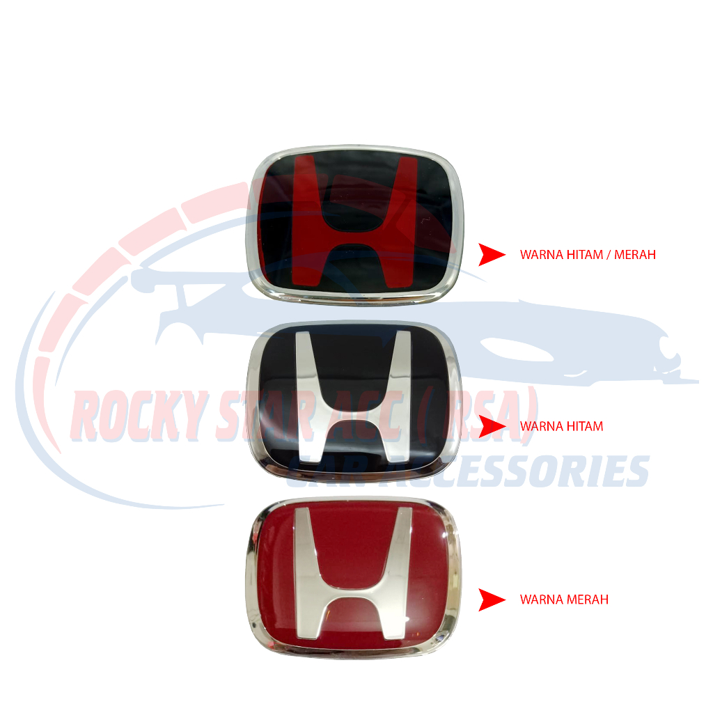 Jual Emblem Mobil Honda Logo Stir Type A 5,4 cm x 4,4 CRV Gen1, Gen2 ...