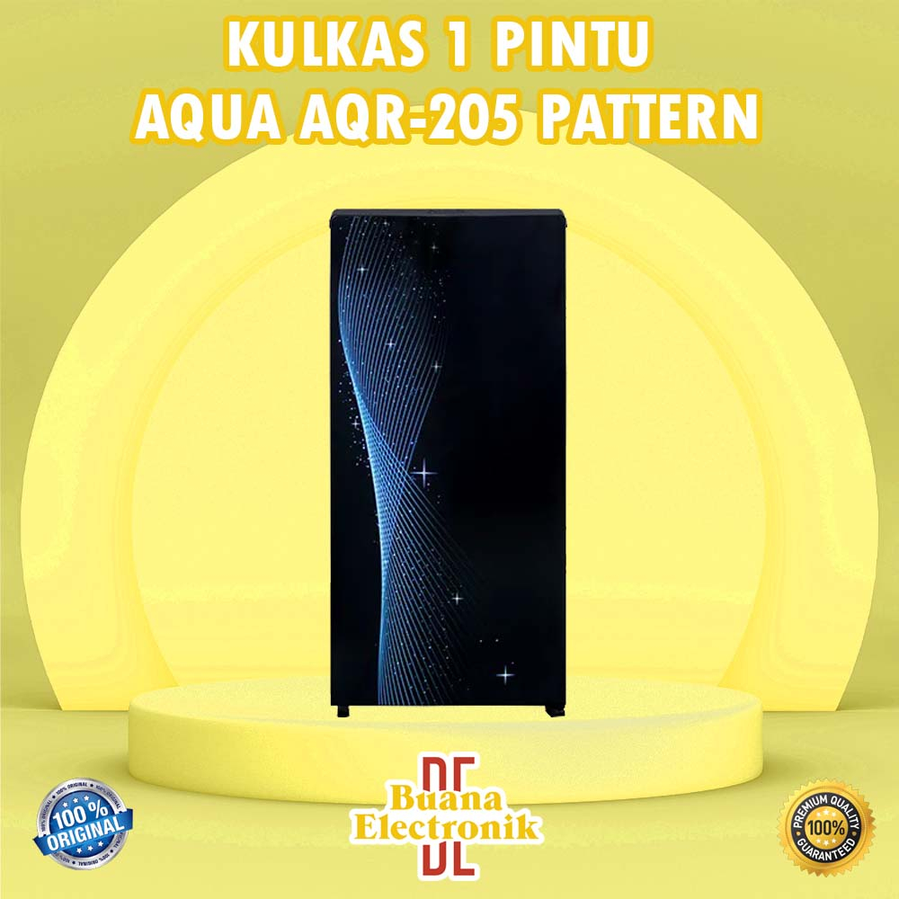 Jual KULKAS AQUA 1 PINTU BIG FREEZER TIPE AQR - D 205 165 LITER PATTERN ORIGINAL GARANSI RESMI ...