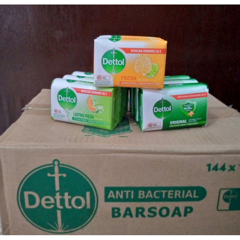 Jual Dettol sabun batang 100gr banded isi 3 pcs | Shopee Indonesia