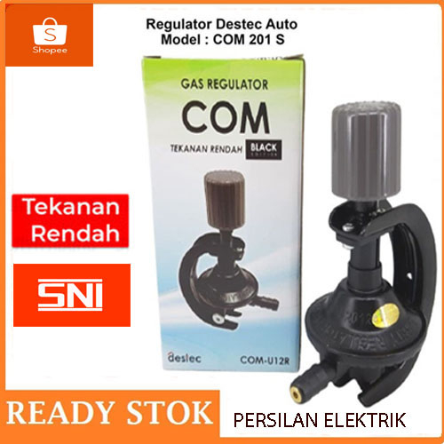 Jual REGULATOR LPG DESTEC SNI + PENGAMAN CLAMP PUTAR / KEPALA KOMPOR ...