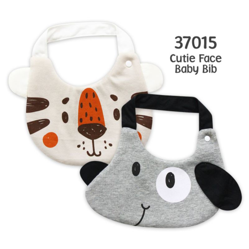 Jual Kiddy Cutie Face Baby Bib (37015) / Premium Baby Bib / Cute Baby ...