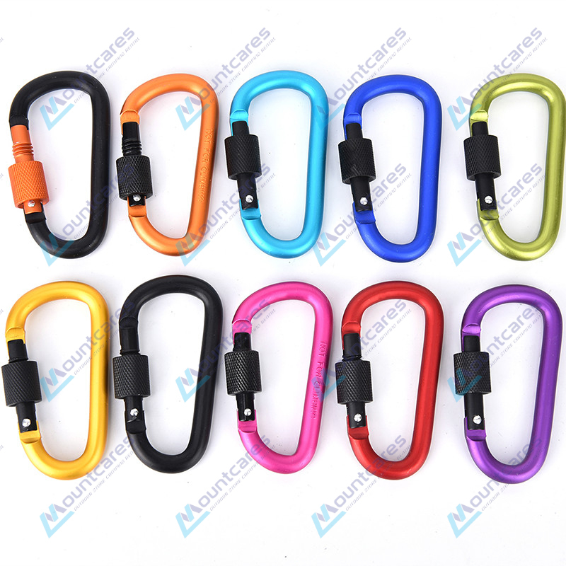 Jual Carabiner 8D Quickdraw Screw Alumunium Alloy Ganci Gantungan Kunci ...