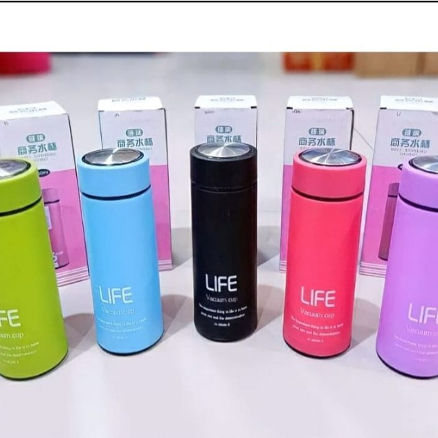Jual Botol Life Bahan Kaca Kapasitas 450ml | Shopee Indonesia