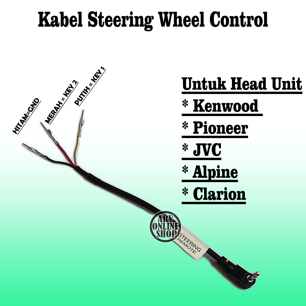 Jual Kabel Steering Wheel Head Unit Pioneer Kenwood JVC Sony Clarion ...