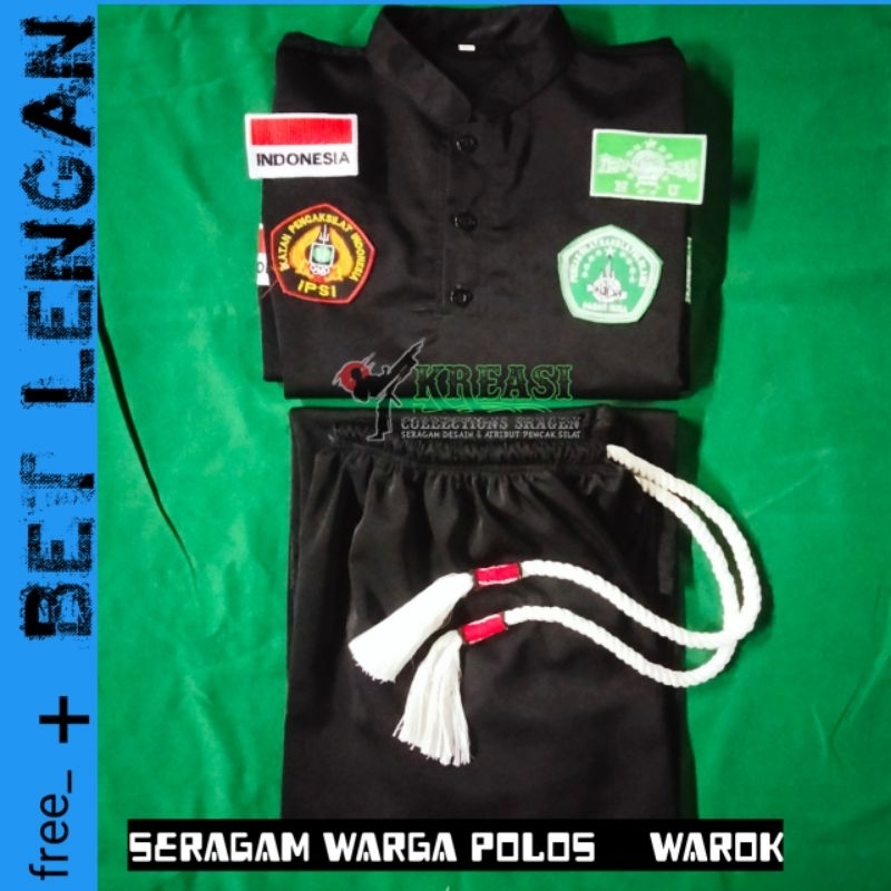 Jual Seragam warga polos + Tali warok | Shopee Indonesia