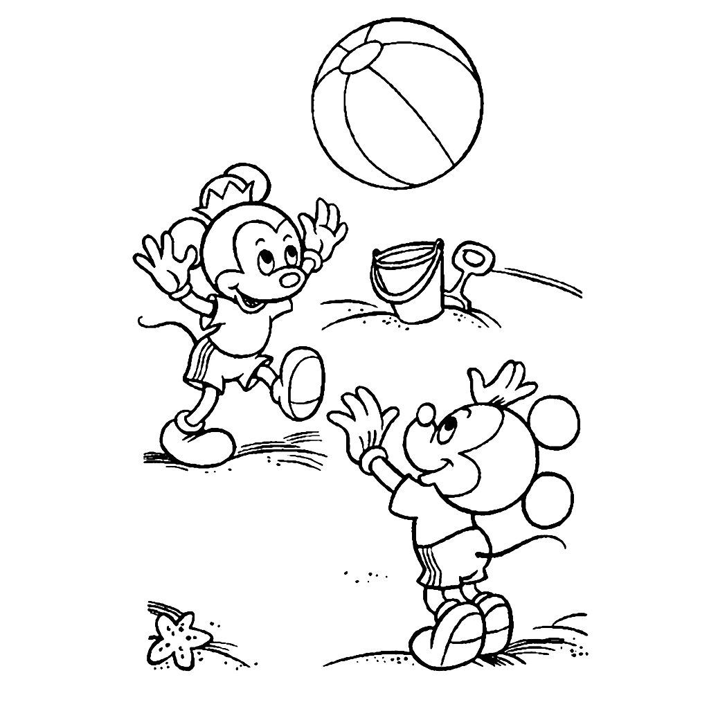 Jual Gambar Sketsa Mewarnai / Mickey Mouse / Part 4 / Gambar Sketsa ...